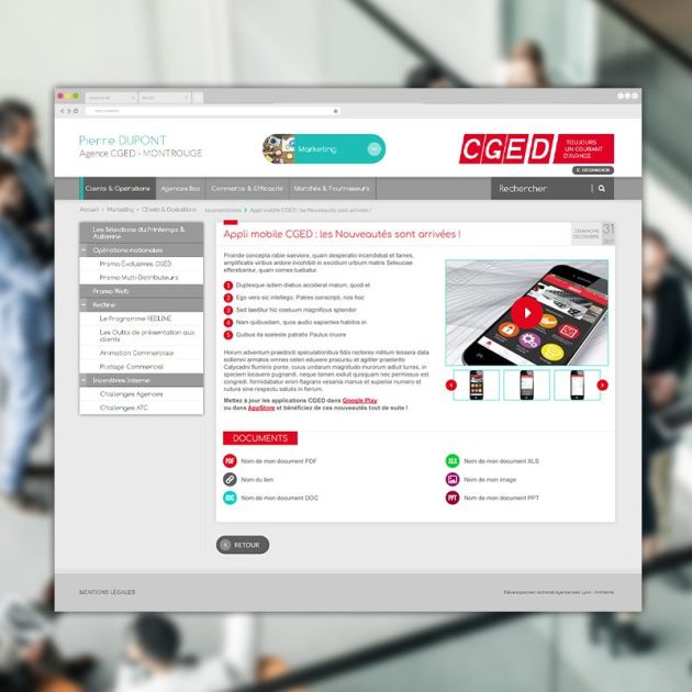 Création d'extranet groupe CGED